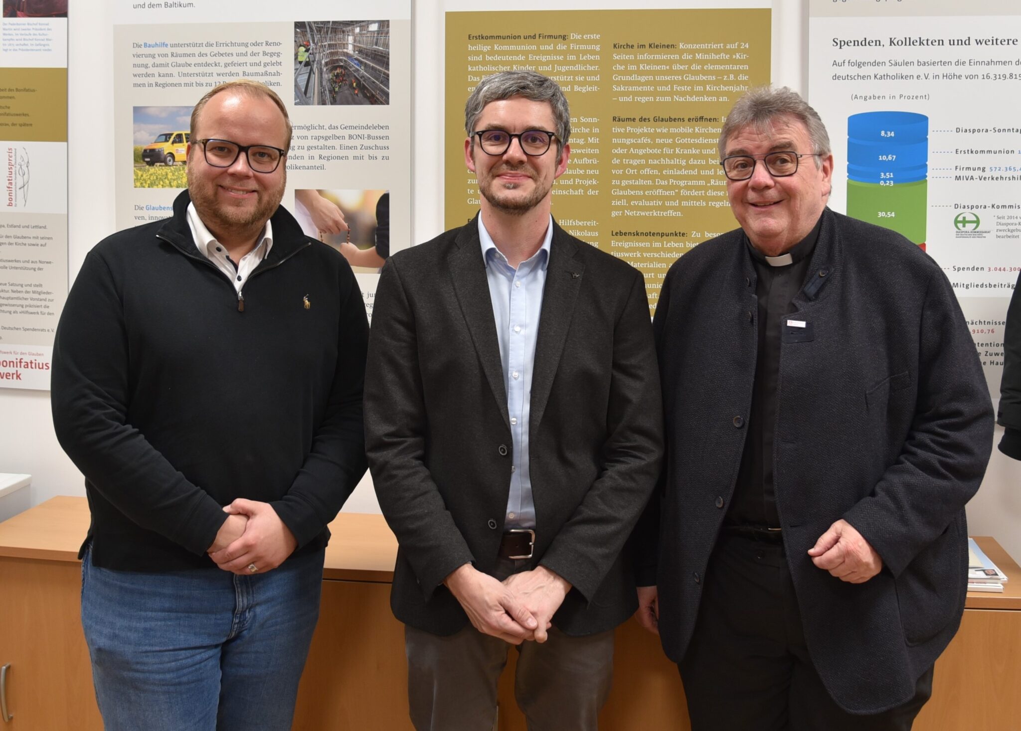 Prof. Dr. Stoll zu Besuch beim Bonifatiuswerk - Johann-Adam-Möhler-Institut